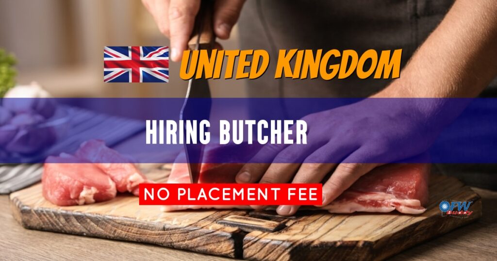 Hiring Butcher for Global Staff Recruitment