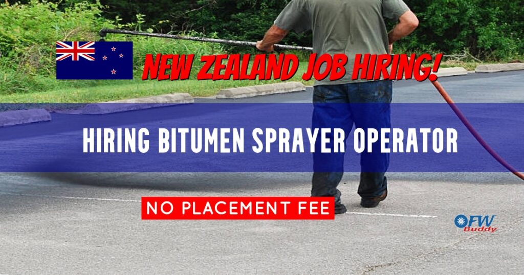 Hiring Bitumen Sprayer Operator for Working in Resourcing