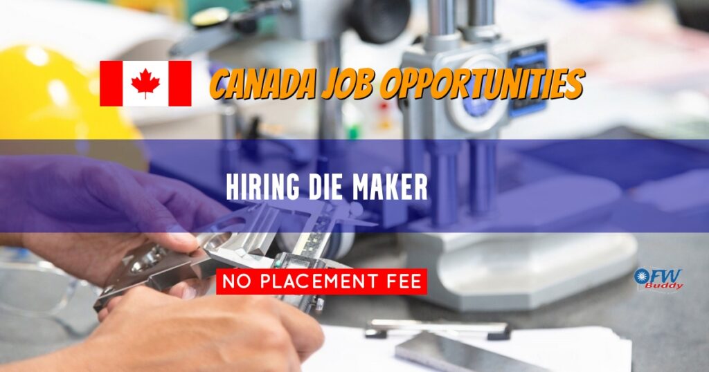 Hiring Die Maker for RCPP
