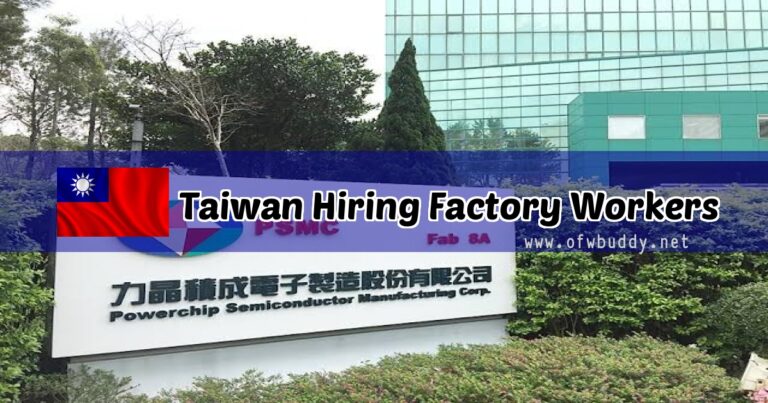Taiwan Factory Workers for Powerchip Semiconductor Manufacturing Corp ...