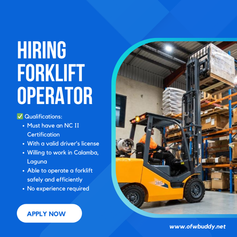 Urgent Hiring: Forklift Operators at S&R Membership Shopping – 30 ...