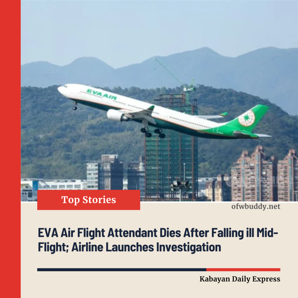 EVA Air Flight Attendant Dies After Falling ill Mid-Flight; Airline ...