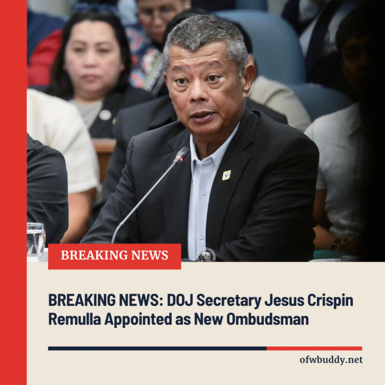 BREAKING NEWS: DOJ Secretary Jesus Crispin Remulla Appointed as New ...