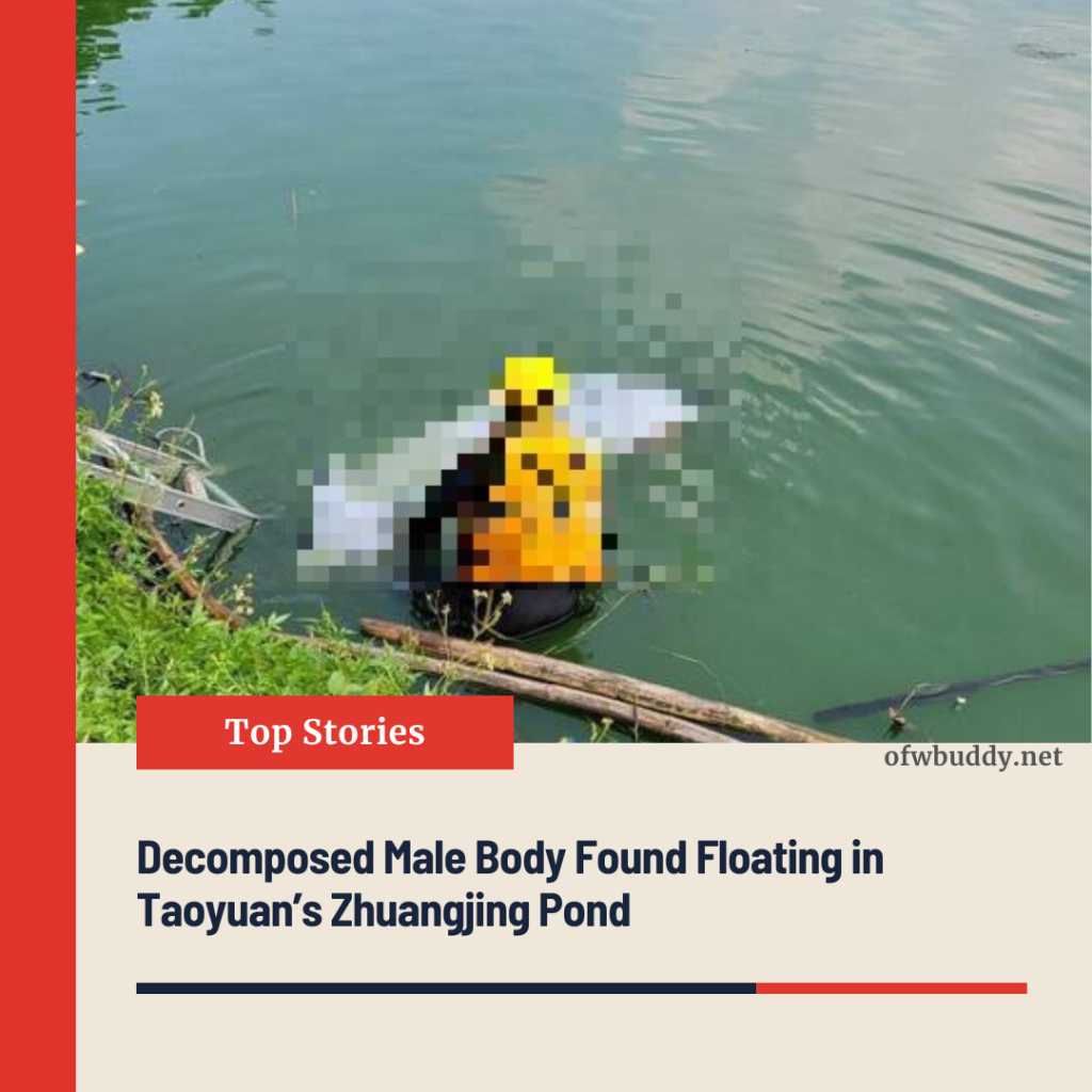 Decomposed Male Body Found Floating in Taoyuan’s Zhuangjing Pond