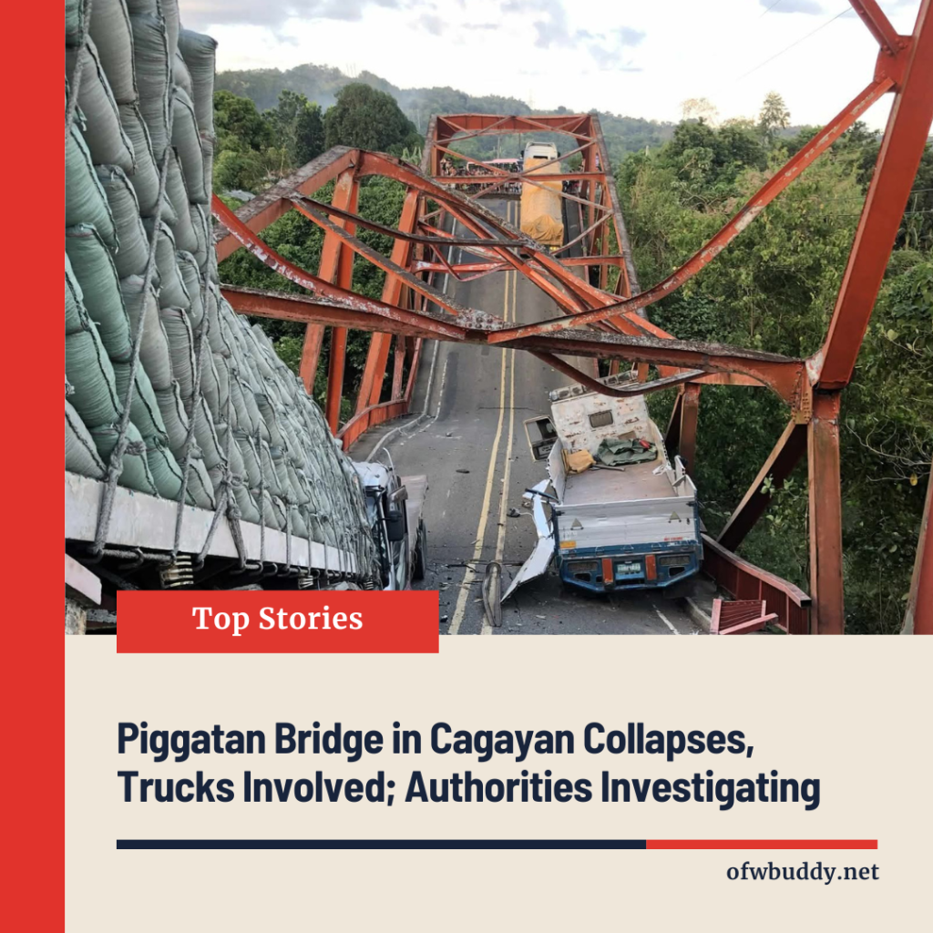 Piggatan Bridge in Cagayan Collapses, Trucks Involved; Authorities ...