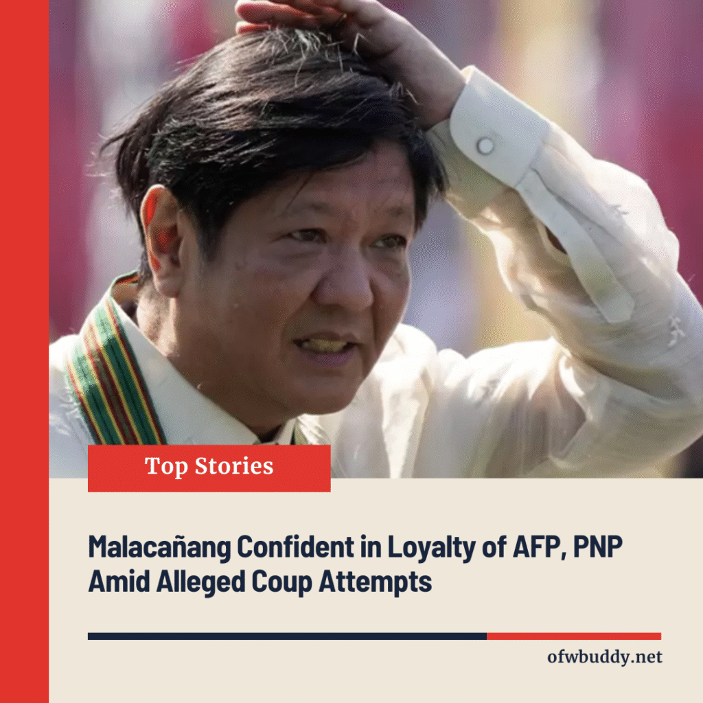 Malacañang Confident in Loyalty of AFP, PNP Amid Alleged Coup Attempts