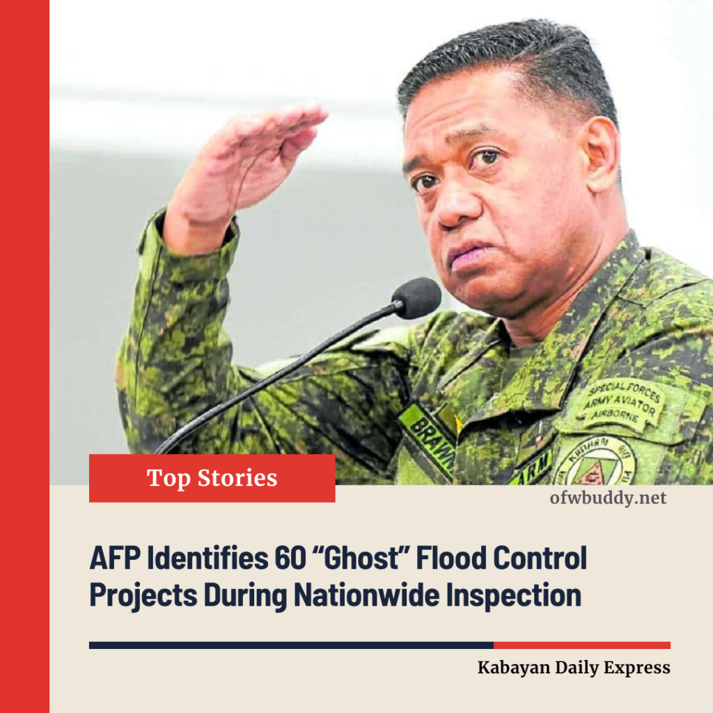 AFP Identifies 60 “Ghost” Flood Control Projects in Nationwide Inspection