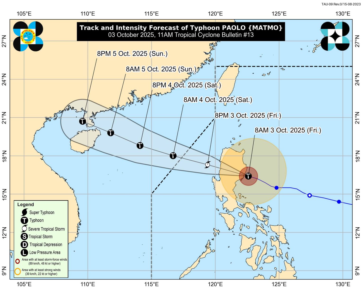 Typhoon Paolo Makes Landfall in Isabela, Brings Heavy Rains and Strong ...