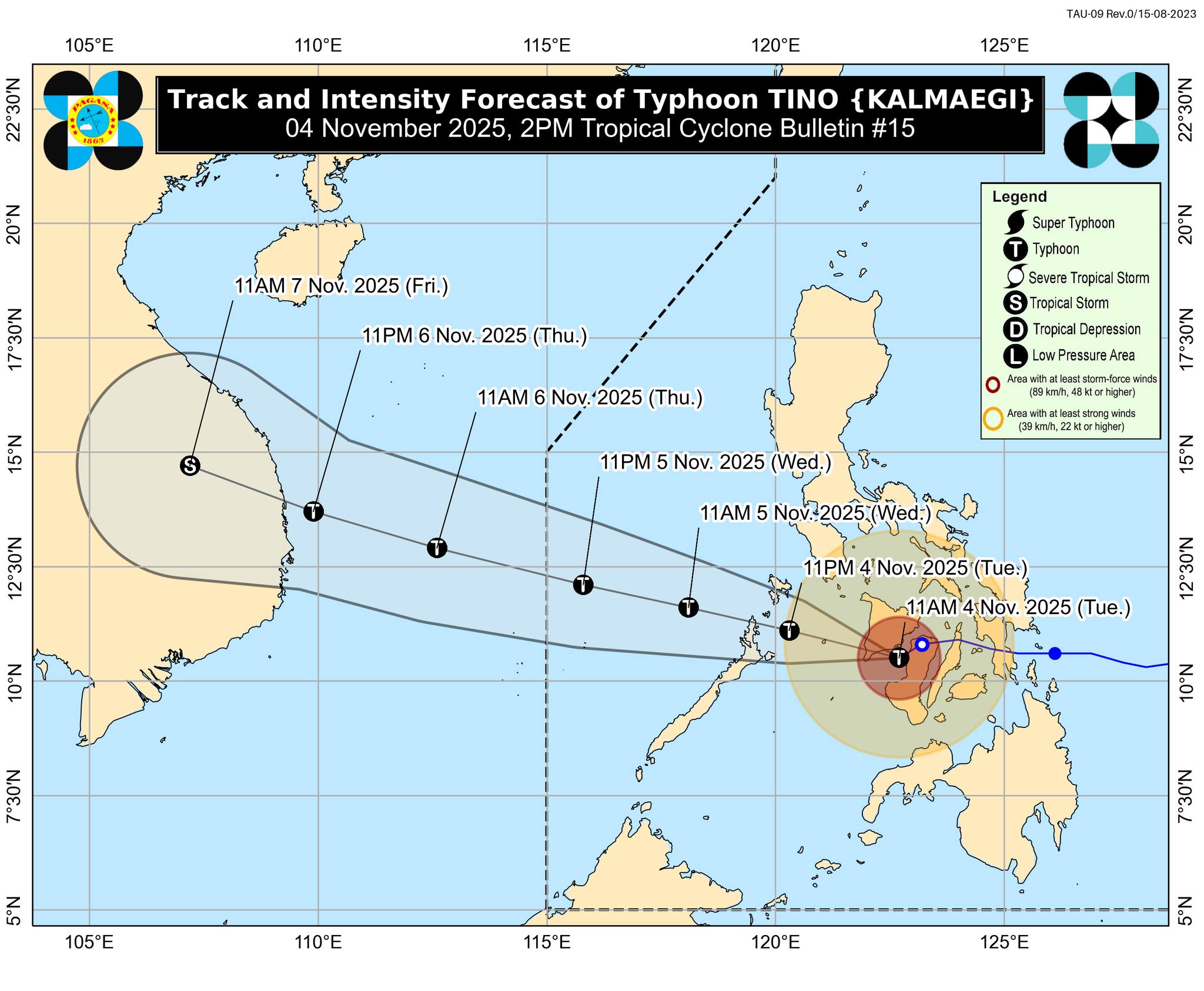 Typhoon Tino Weakens as It Slows Over Iloilo Strait; PAGASA Warns of ...