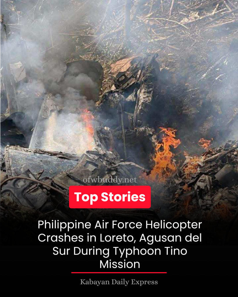 Philippine Air Force Helicopter Crashes in Loreto, Agusan del Sur ...
