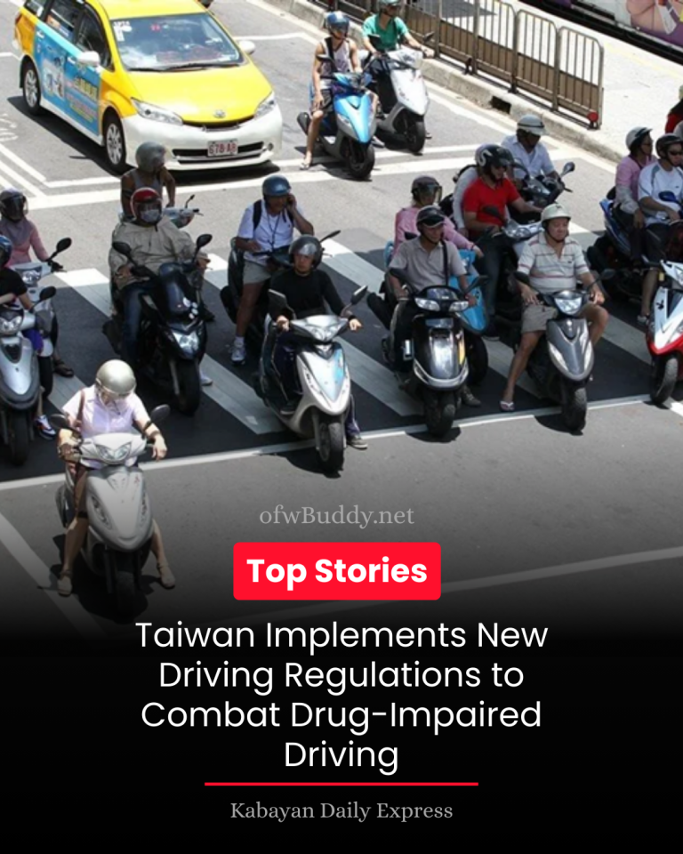 Taiwan Implements New Driving Regulations to Combat Drug-Impaired Driving