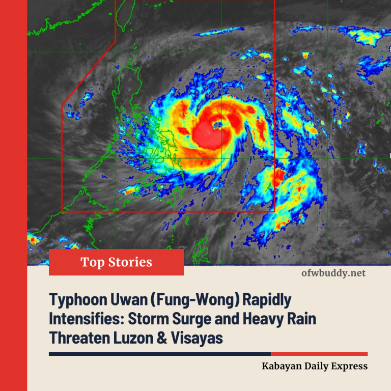 Typhoon Uwan (Fung-Wong) Rapidly Intensifies, Threatens Eastern Visayas ...